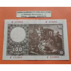 ESPAÑA 100 PESETAS 1948 MAYO 2 FRANCISCO BAYEU F 5519573 MBC ...