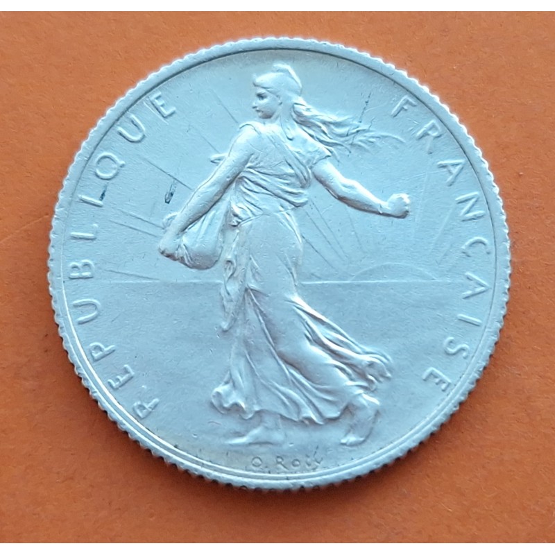 FRANCIA 1 FRANCO 1919 SEMEUSE - SEMBRADORA KM.844.1 PLATA EBC- France 1 Franc silver coin